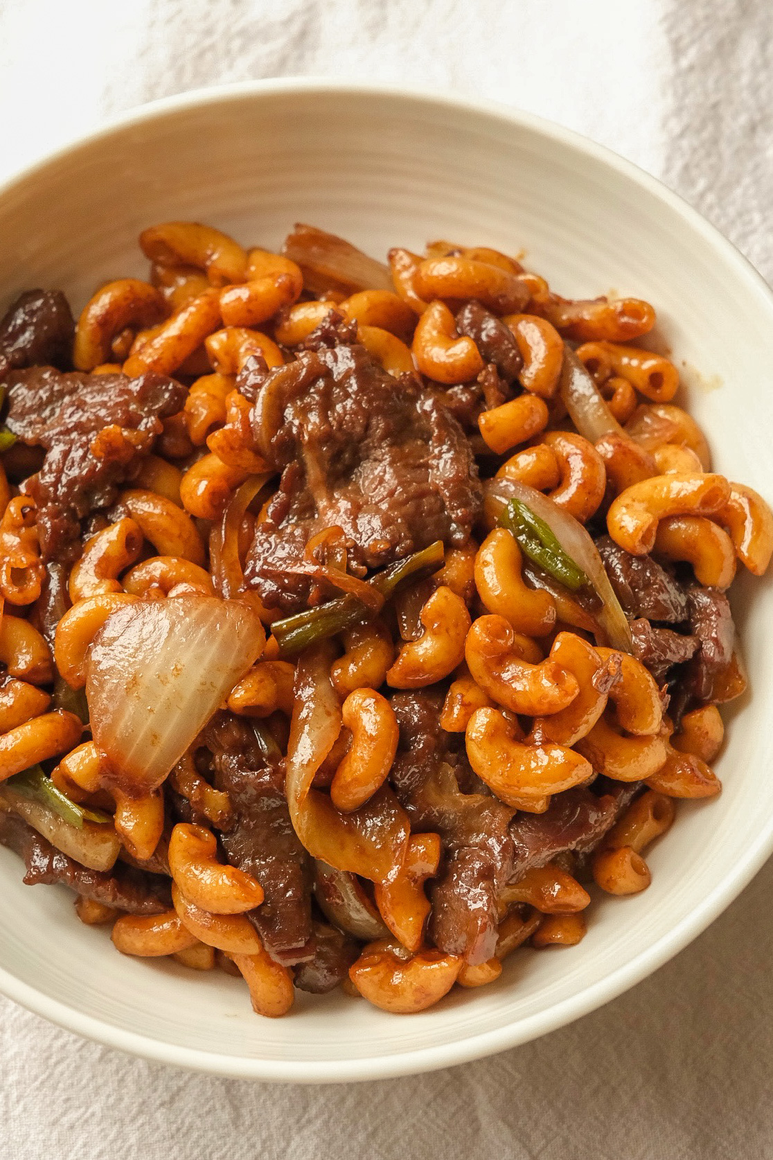 Stir Fried Beef Macaroni - youreadygirl